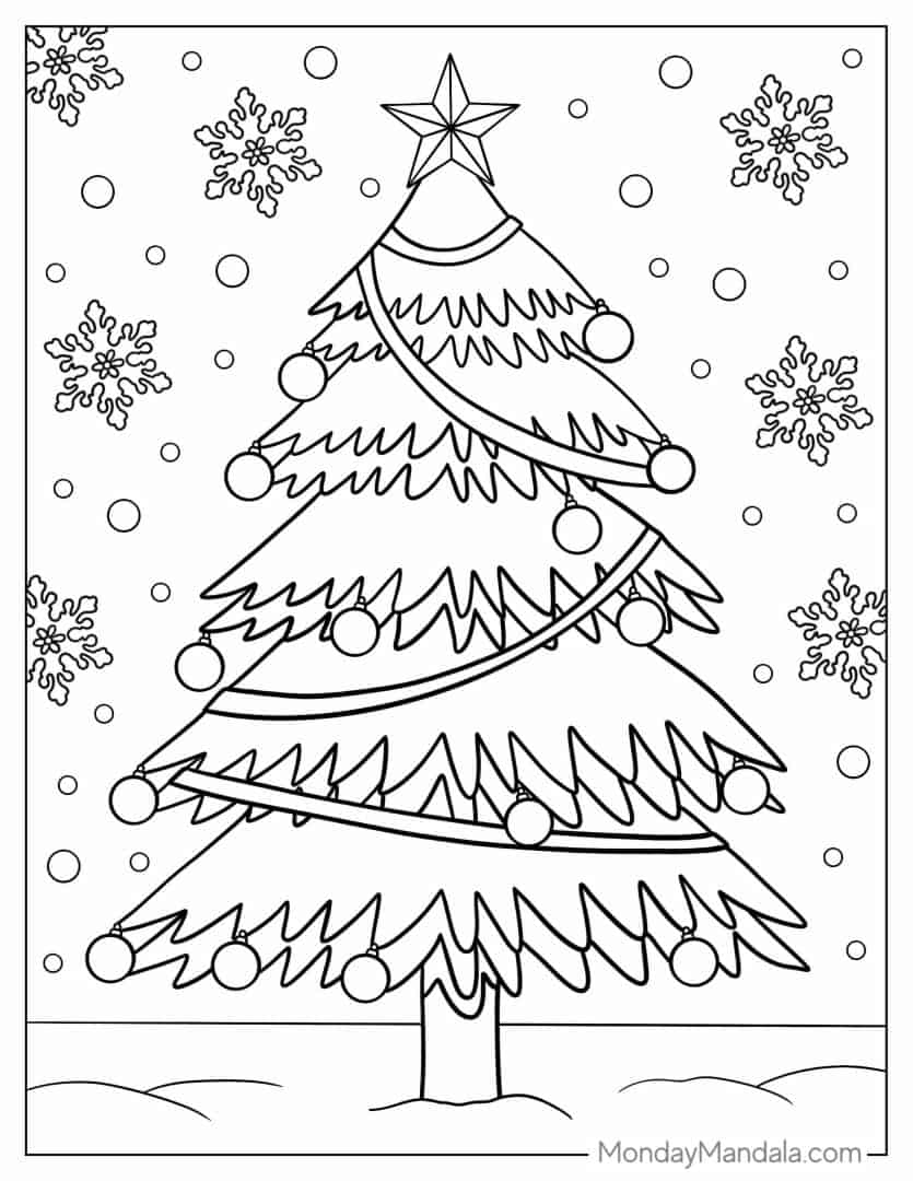 38 Tree Coloring Pages (Free PDF Printables)