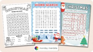 18 Christmas Word Searches (Free PDF Printables)
