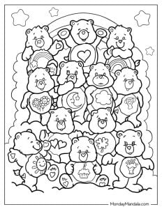 30 Care Bears Coloring Pages (Free PDF Printables)