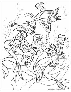 28 Ariel Coloring Pages (Free PDF Printables)