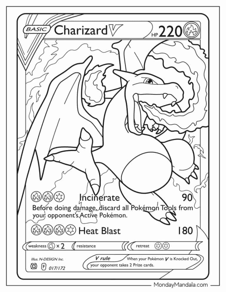 Charizard Coloring Page