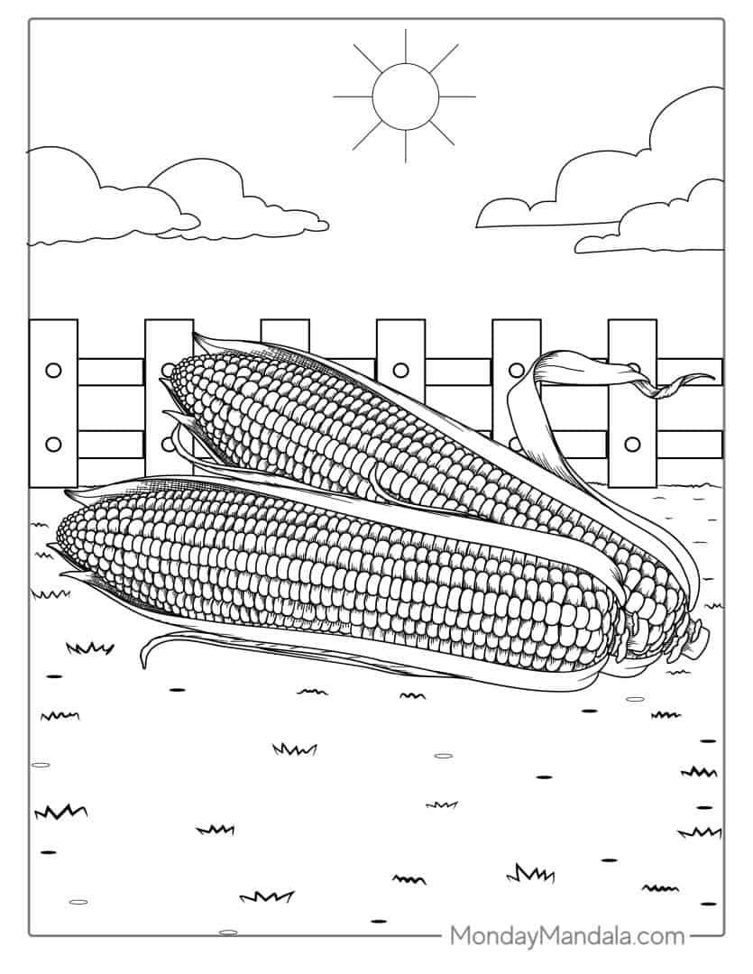 38 Vegetable Coloring Pages (Free PDF Printables)
