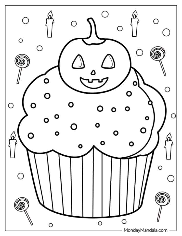 38 Cupcake Coloring Pages (Free PDF Printables)