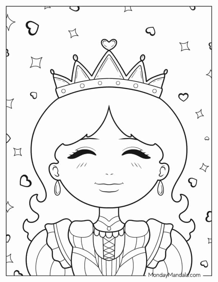 37 Crown Coloring Pages (Free PDF Printables)