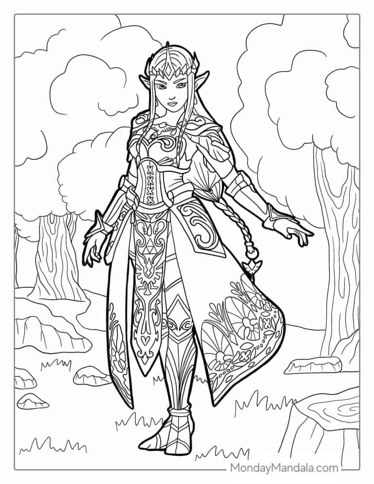 20 Zelda Coloring Pages (Free PDF Printables)