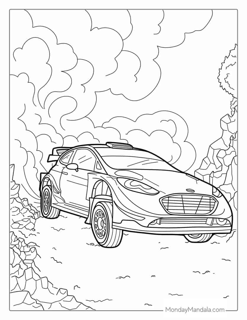 52 Car Coloring Pages (Free PDF Printables)
