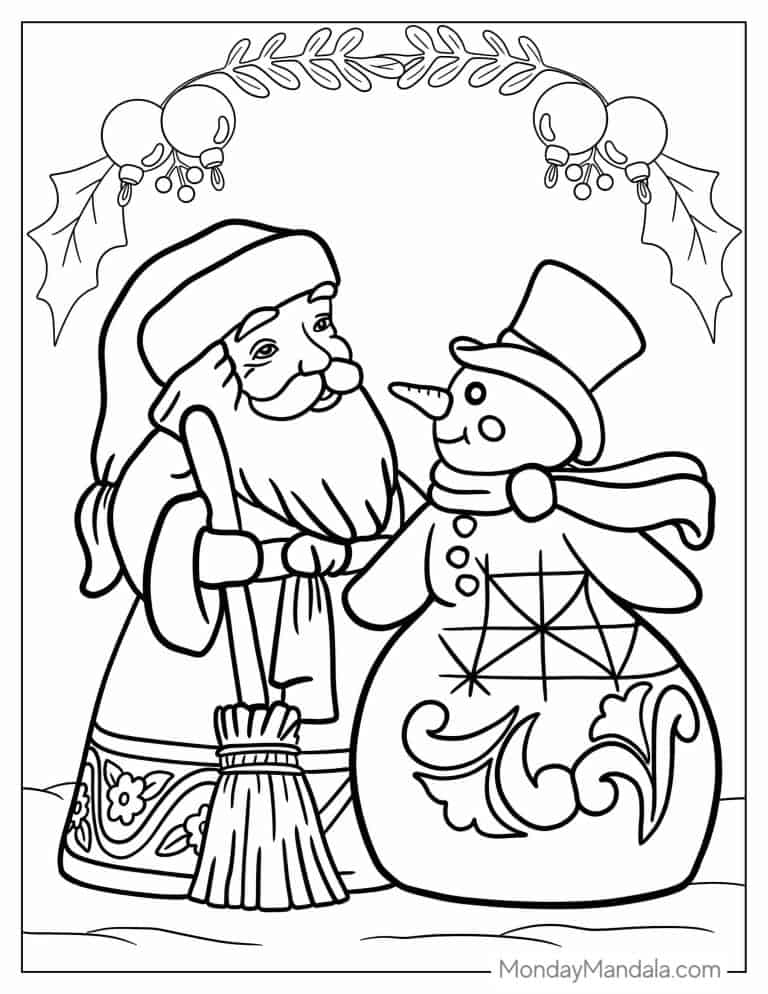 48 Snowman Coloring Pages (Free PDF Printables)