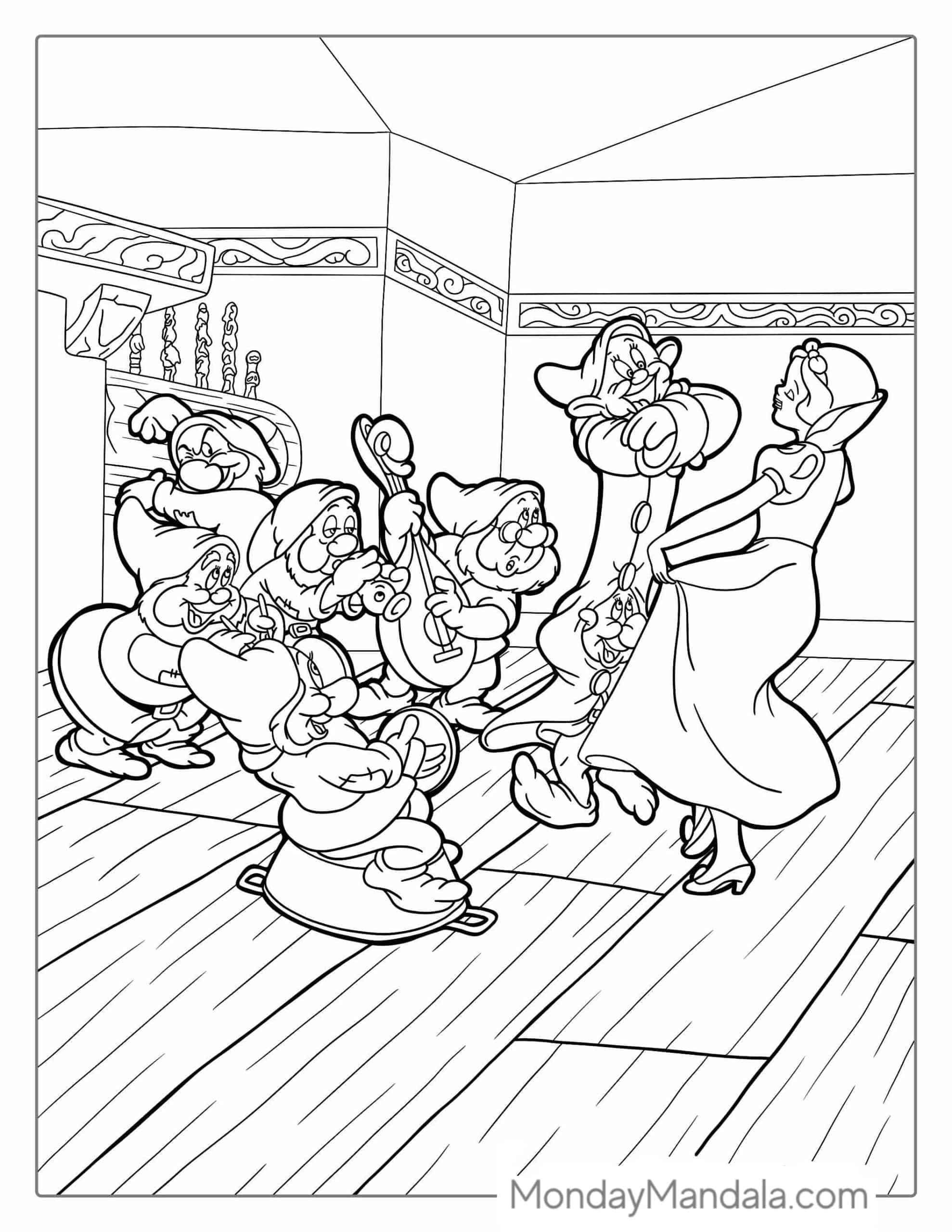 26 Snow White Coloring Pages (Free PDF Printables)