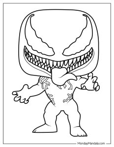 20 Venom Coloring Pages (Free PDF Printables)