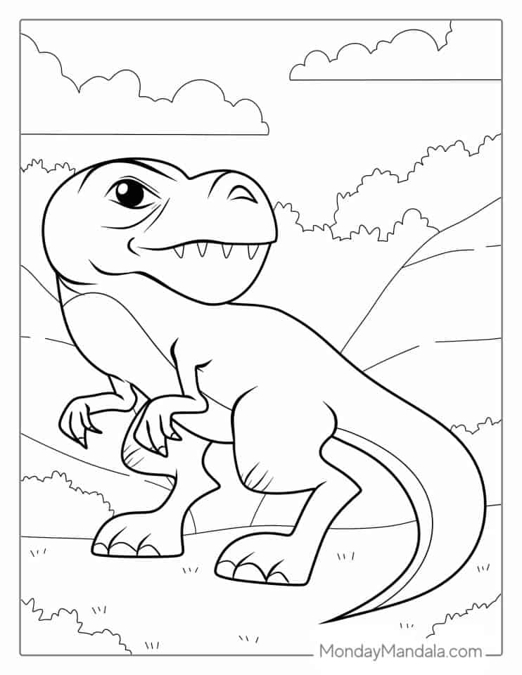 32 T-Rex Coloring Pages (Free PDF Printables)