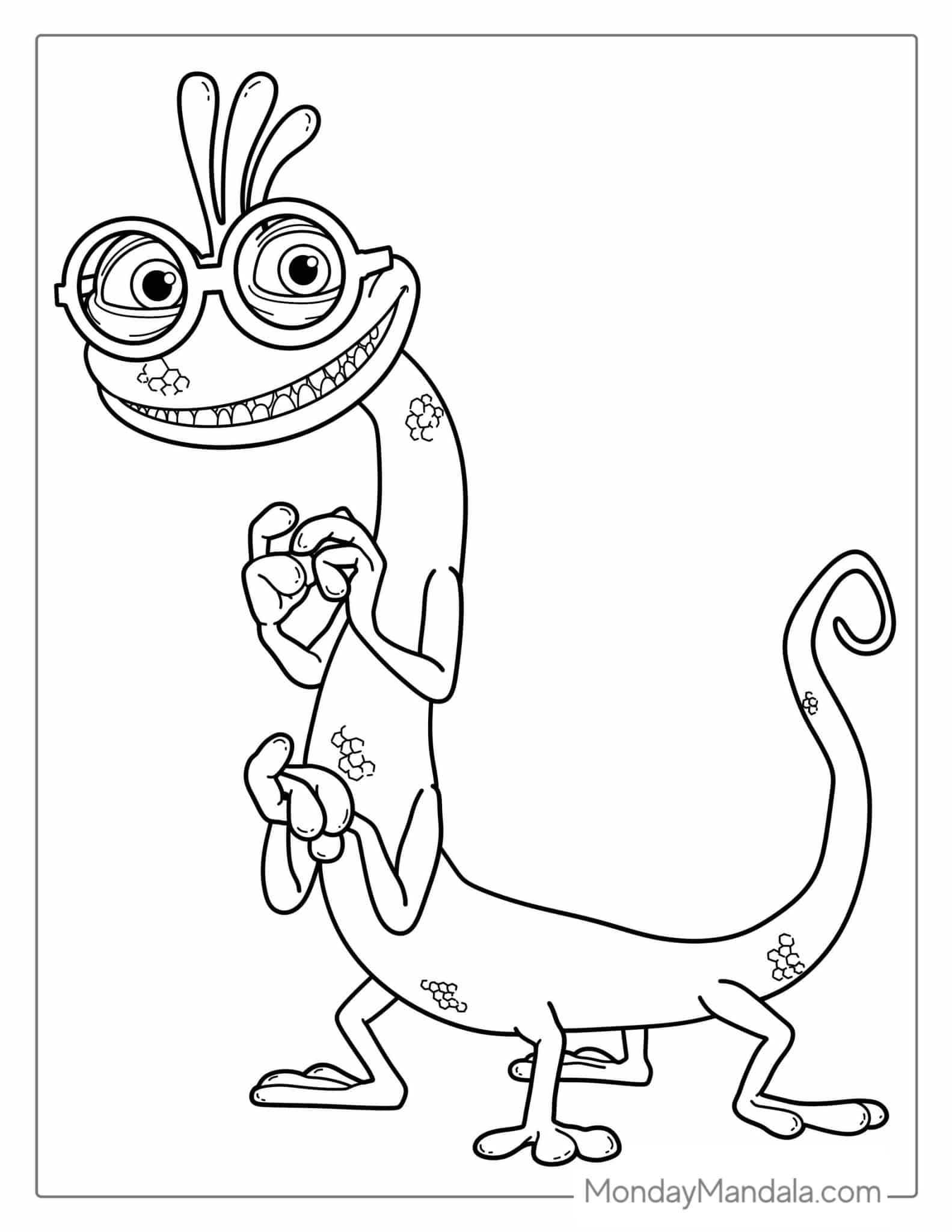 30 Monsters Inc Coloring Pages (Free PDF Printables)