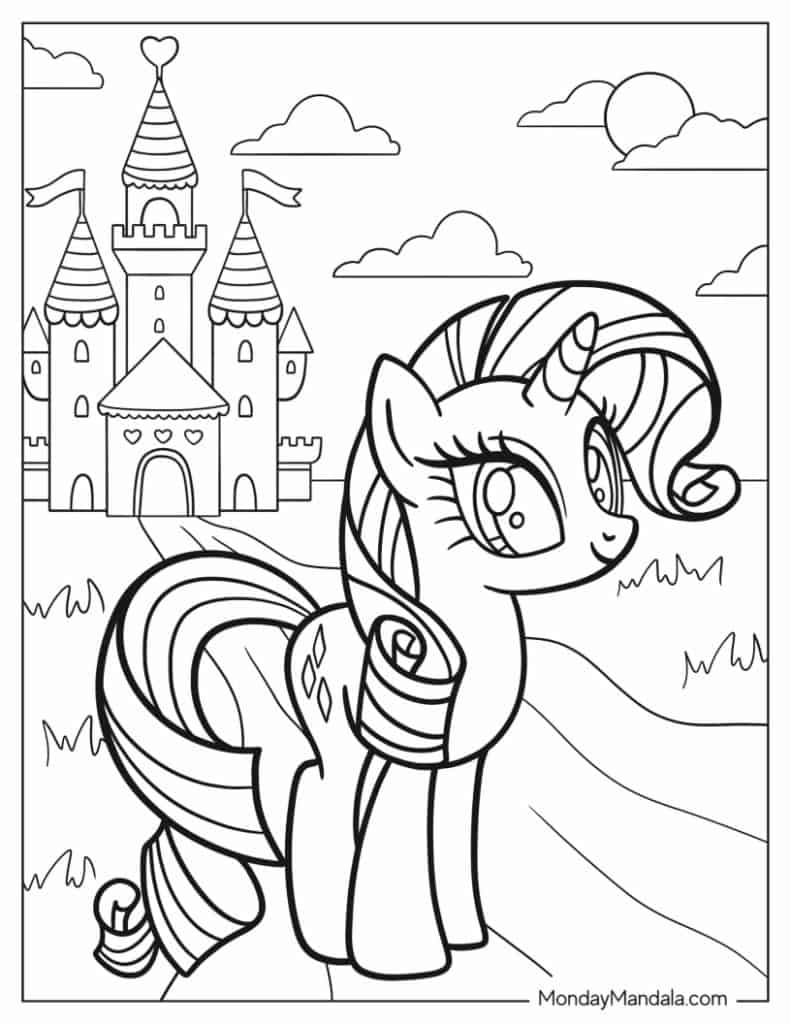 Kids Coloring Pages Printable My Little Pony Coloring Pages
