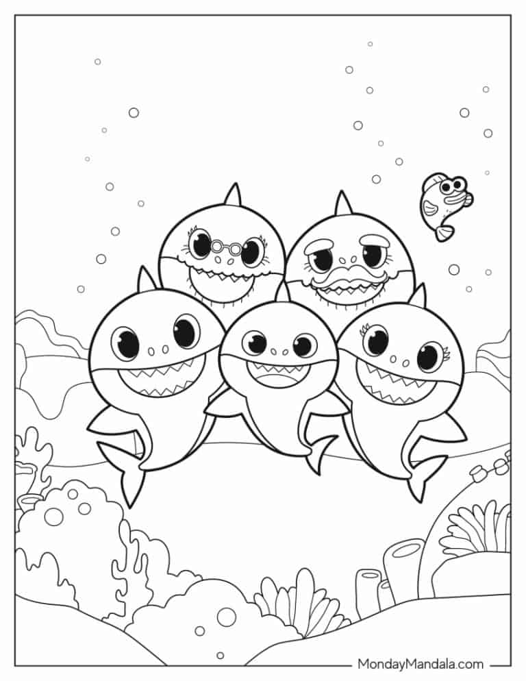 24 Baby Shark Coloring Pages Free PDF Printables 24 Baby Shark Coloring Pages Free PDF Printables