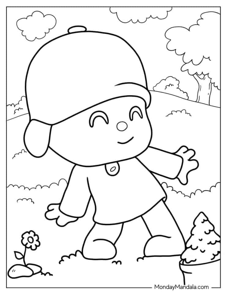 24 Pocoyo Coloring Pages (Free PDF Printables)
