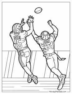 42 Football Coloring Pages (Free PDF Printables)
