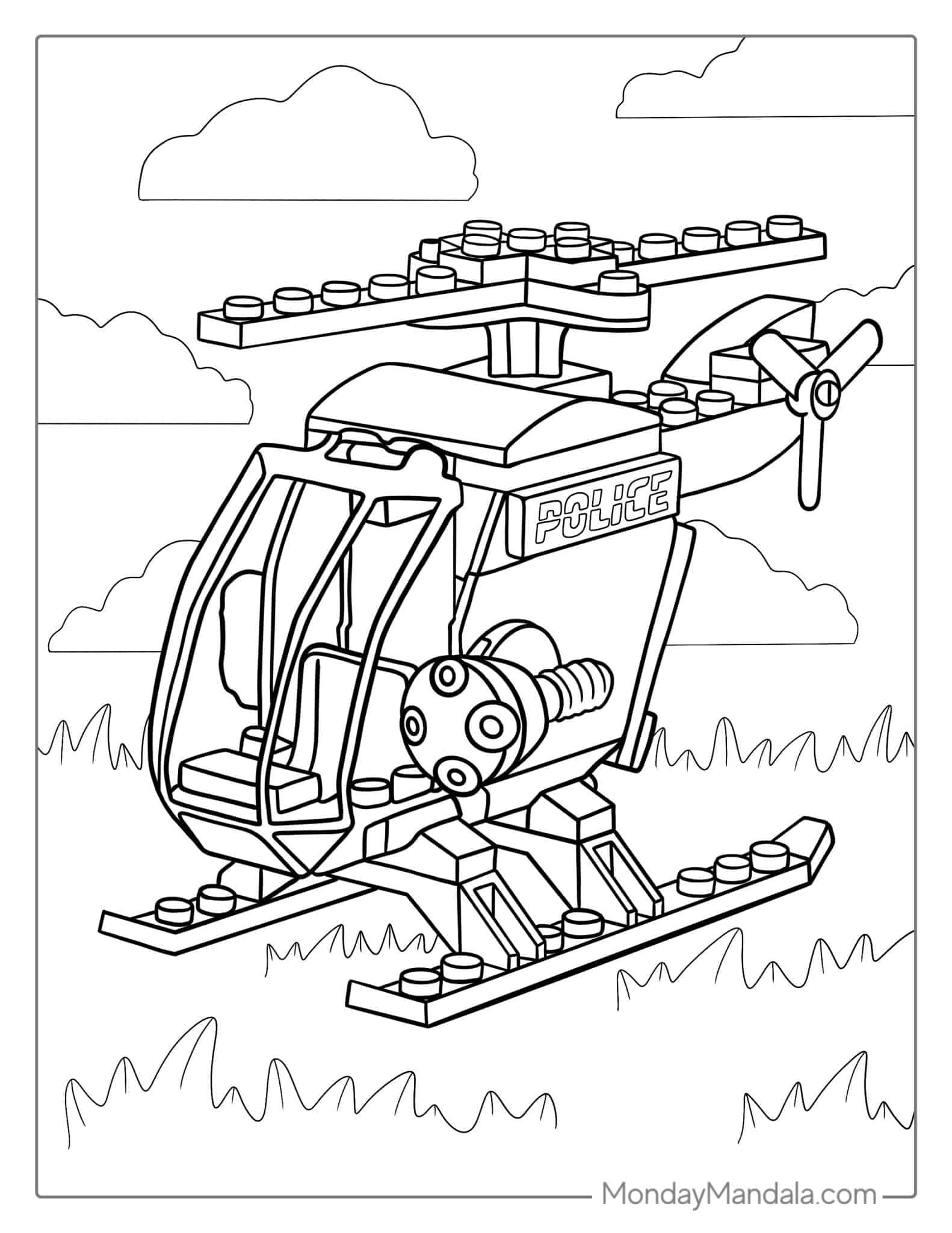 36 Helicopter Coloring Pages (Free PDF Printables)