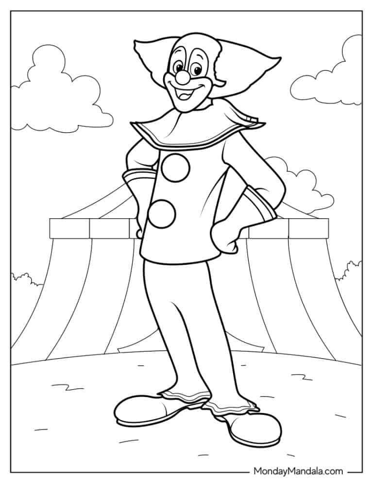 35 Clown Coloring Pages (Free PDF Printables)