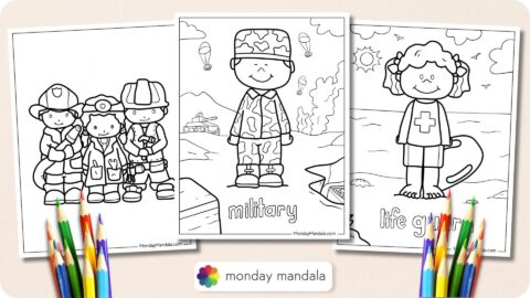 20 Community Helpers Coloring Pages (Free Printables)