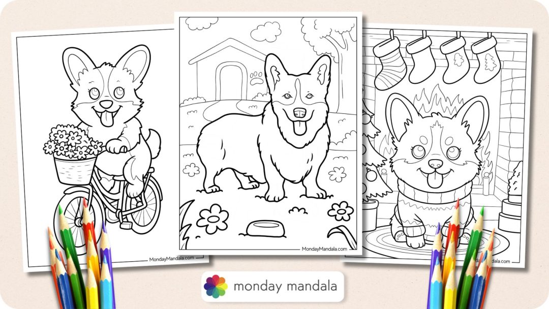 26 Corgi Coloring Pages (Free PDF Printables)