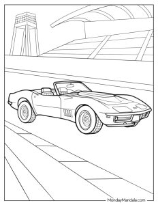 14 Corvette Coloring Pages (Free PDF Printables)