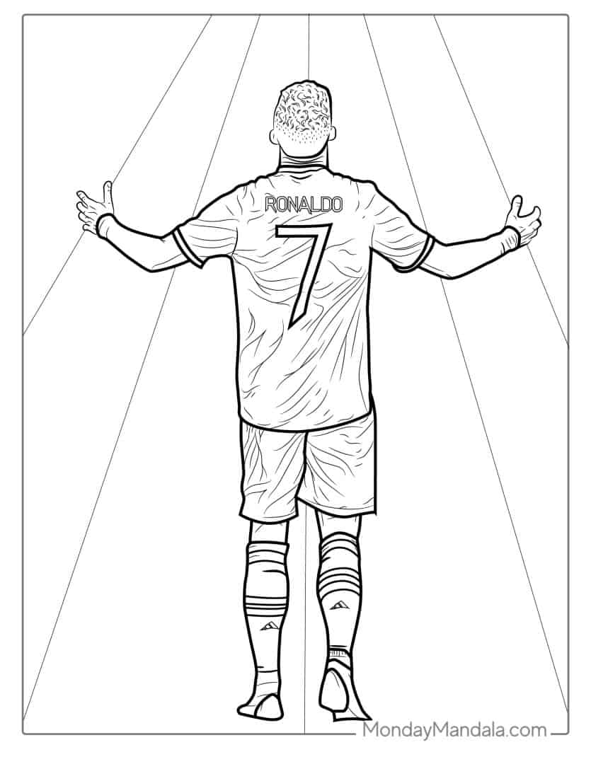 20 Ronaldo Coloring Pages (Free PDF Printables)