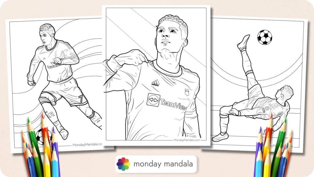 20 Ronaldo Coloring Pages (Free PDF Printables)