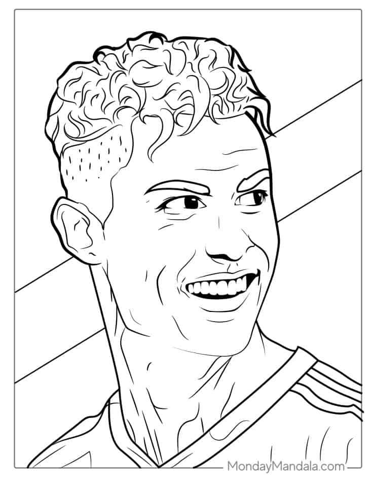 20 Ronaldo Coloring Pages (Free PDF Printables)
