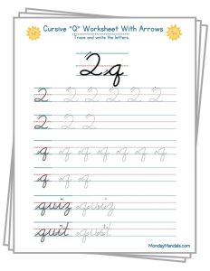 Cursive Alphabet Worksheets (Free PDF Printables A - Z)
