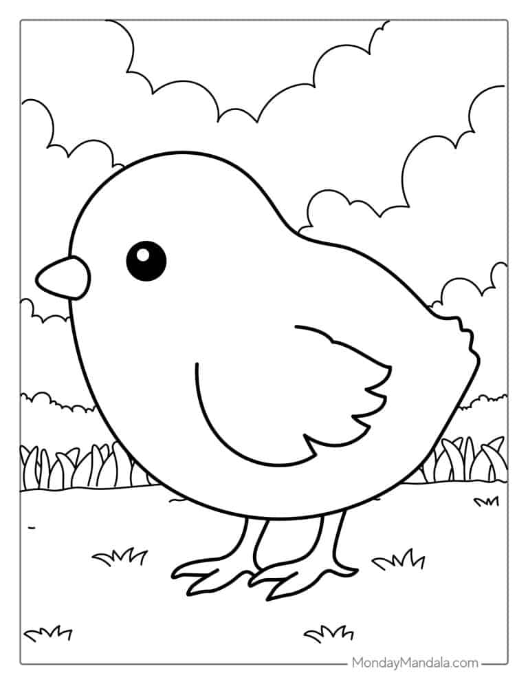 44 Chicken Coloring Pages (Free PDF Printables)