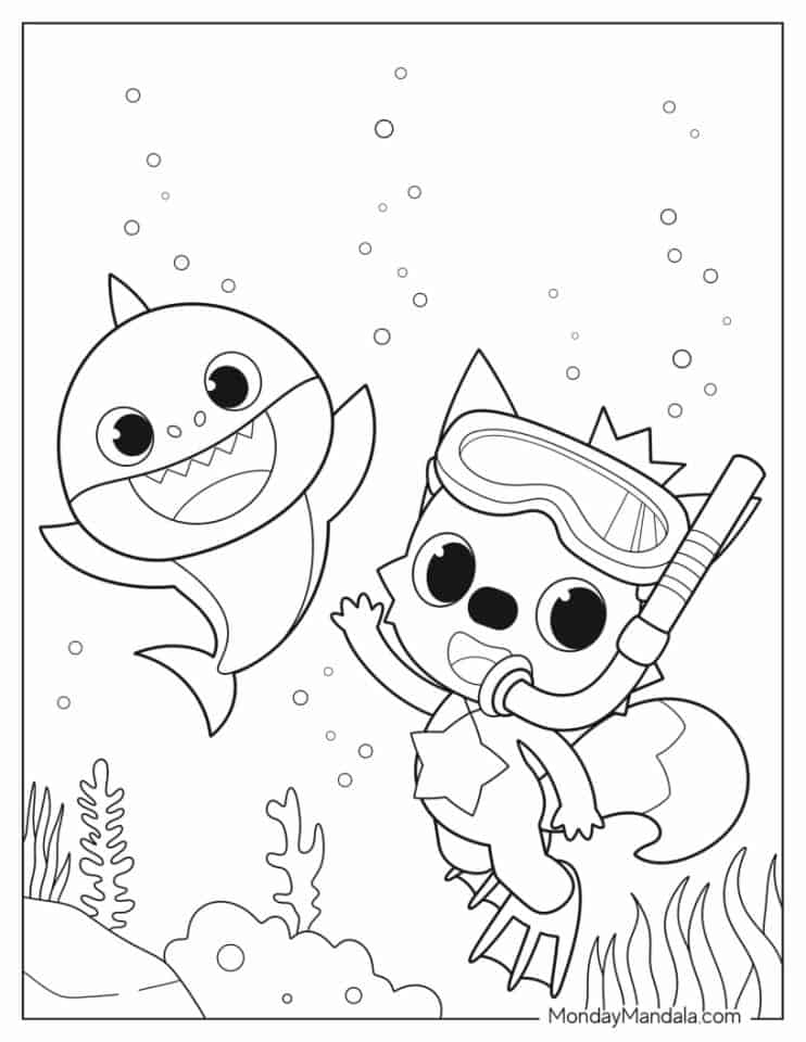 24 Baby Shark Coloring Pages Free PDF Printables 24 Baby Shark Coloring Pages Free PDF Printables