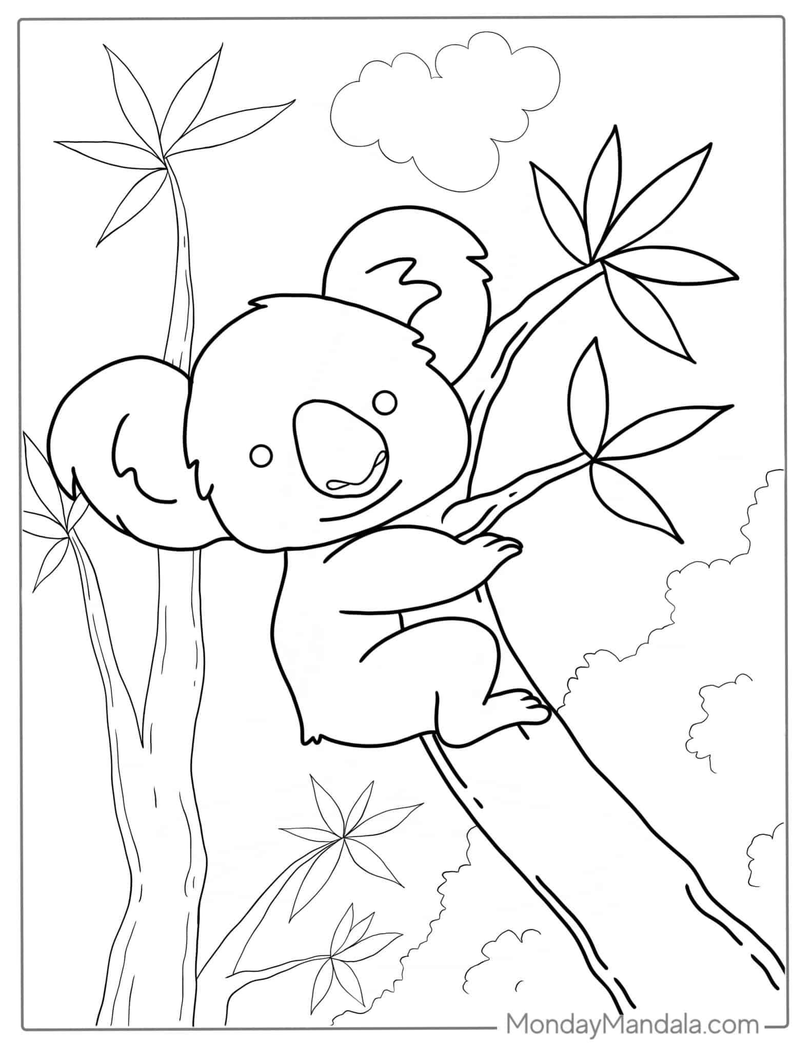 20 Koala Coloring Pages (Free PDF Printables)