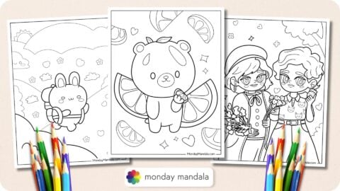 43 Chibi Coloring Pages (Free PDF Printables)