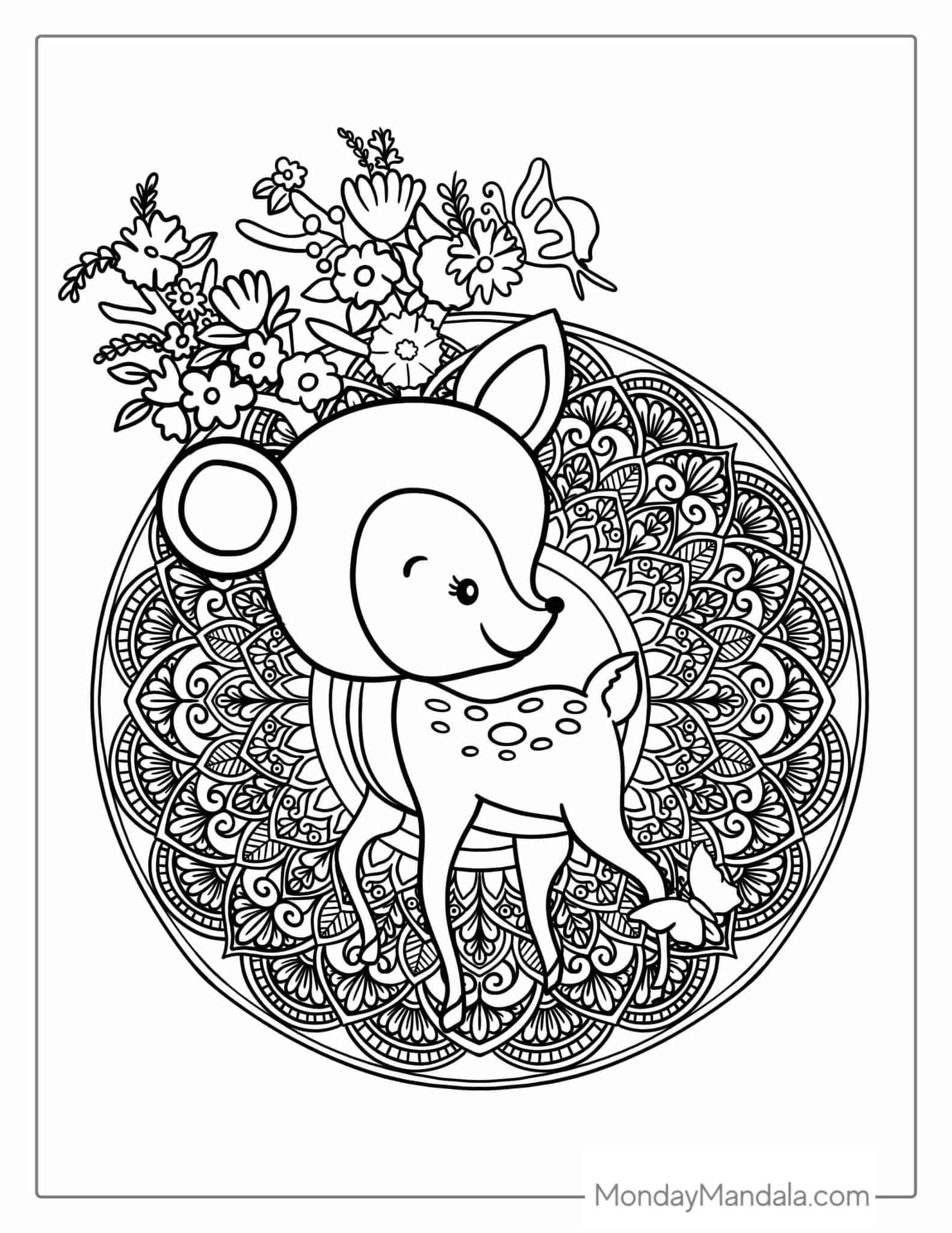 30 Deer Coloring Pages (Free PDF Printables)