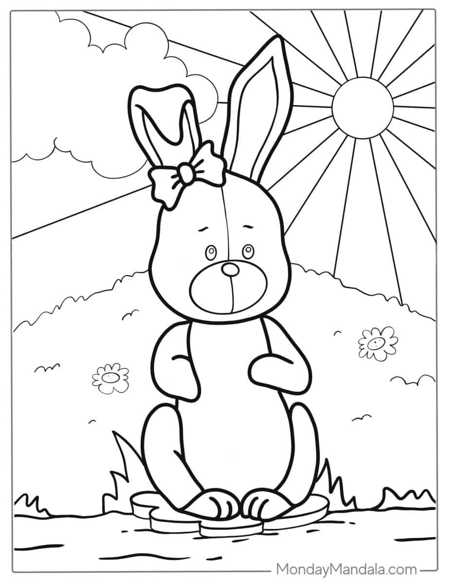 44 Rabbit Coloring Pages (Free PDF Printables)