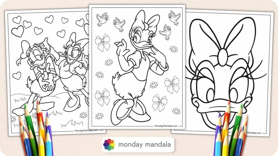 18 Daisy Duck Coloring Pages (Free PDF Printables)