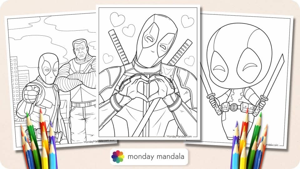 20 Deadpool Coloring Pages (Free PDF Printables)
