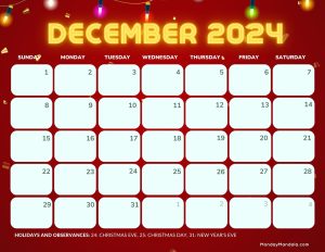 December 2024 Calendars (52 Free PDF Printables)