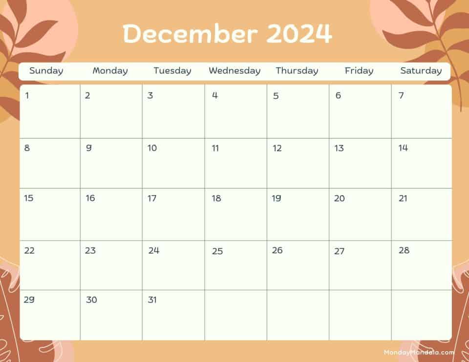 December 2024 Calendars (52 Free PDF Printables)