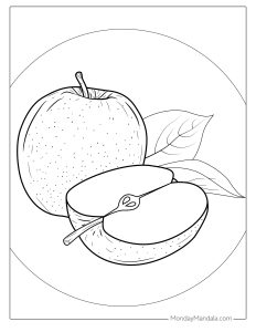 33 Apple Coloring Pages (Free PDF Printables)