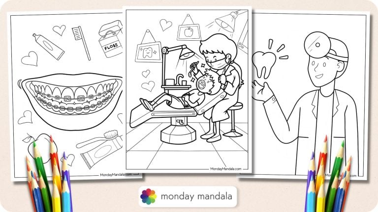 20 Dentist Coloring Pages (Free PDF Printables)