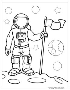 36 Astronaut Coloring Pages (Free PDF Printables)