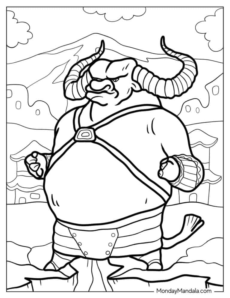 26 Kung Fu Panda Coloring Pages (Free PDF Printables)