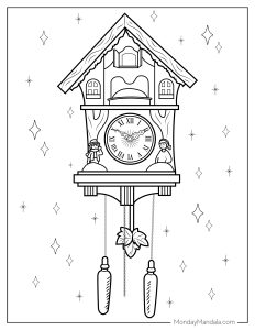 20 Clock Coloring Pages (Free PDF Printables)