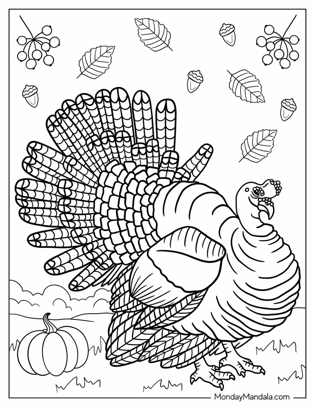 52 Turkey Coloring Pages Free PDF Printables 