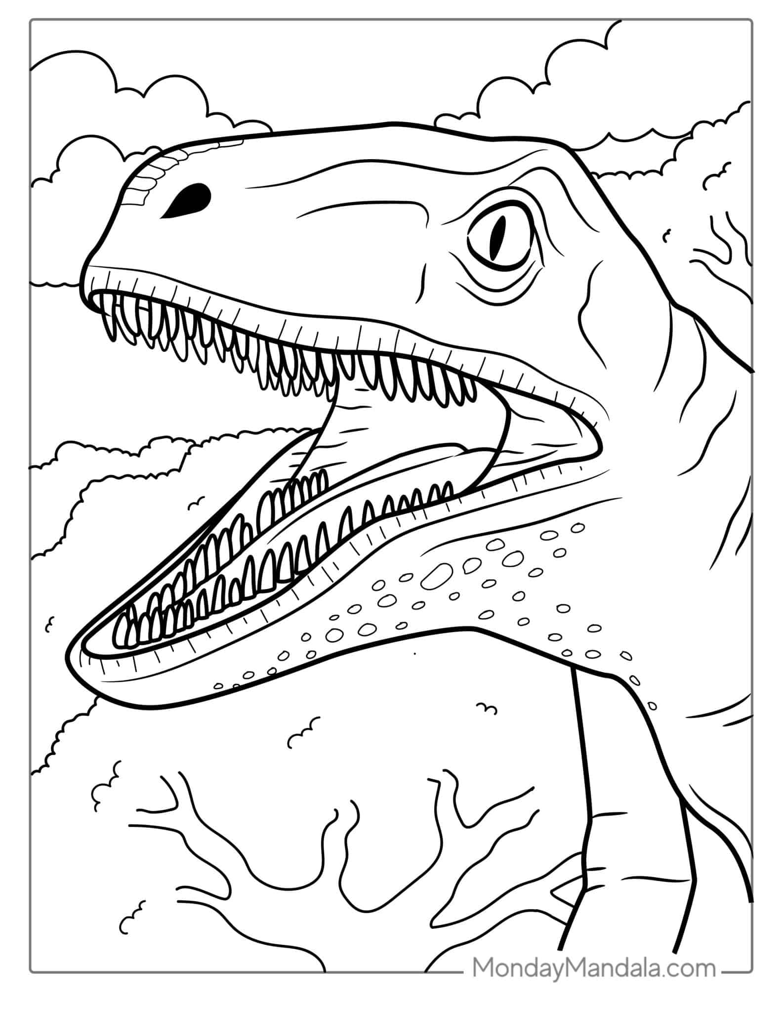 24 Velociraptor Coloring Pages (Free PDF Printables)