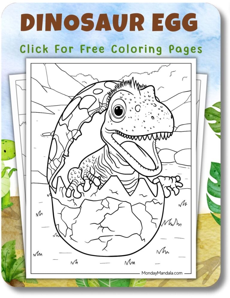 400 Dinosaur Coloring Pages (Free PDF Printables)