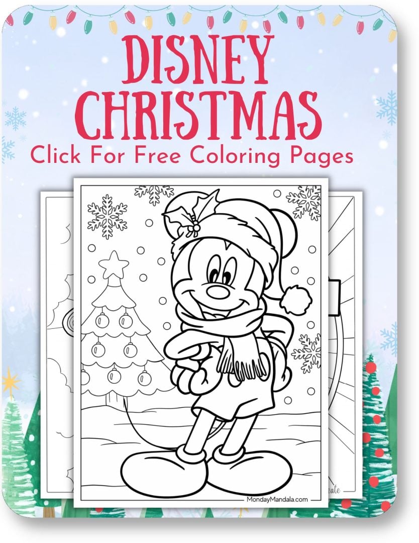 1,000 Christmas Coloring Pages (Free PDF Printables)