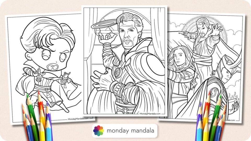 20 Doctor Strange Coloring Pages (Free PDF Printables)