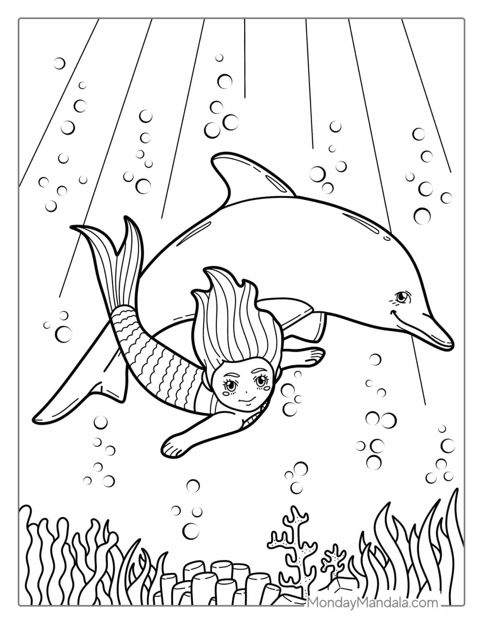 34 Dolphin Coloring Pages (Free PDF Printables)