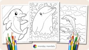 34 Dolphin Coloring Pages (Free PDF Printables)